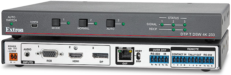 KTP - Three Input Multi-Format Switcher with Integrated DTP Transmitter ...